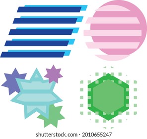 Geometric Shapes Form Circle Lines Polygons Stock Vector (Royalty Free ...