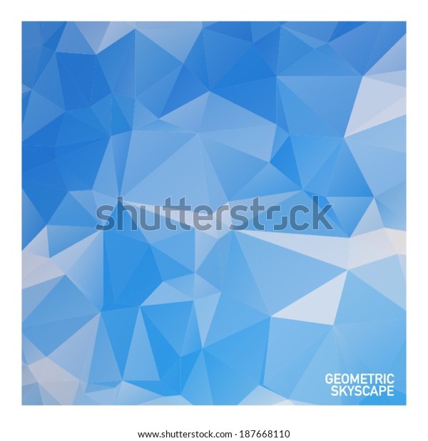 Geometric Sky Background Stock Vector (Royalty Free) 187668110 ...