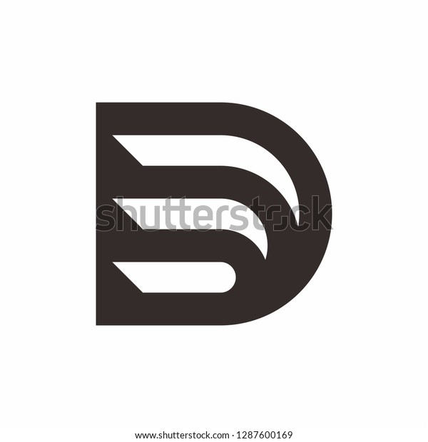Geometric Square Letter D Business Company Stock Vector (Royalty Free ...