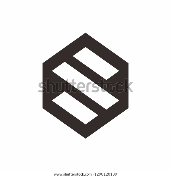 Geometric Square Letter S Space Business Stock Vector (Royalty Free ...