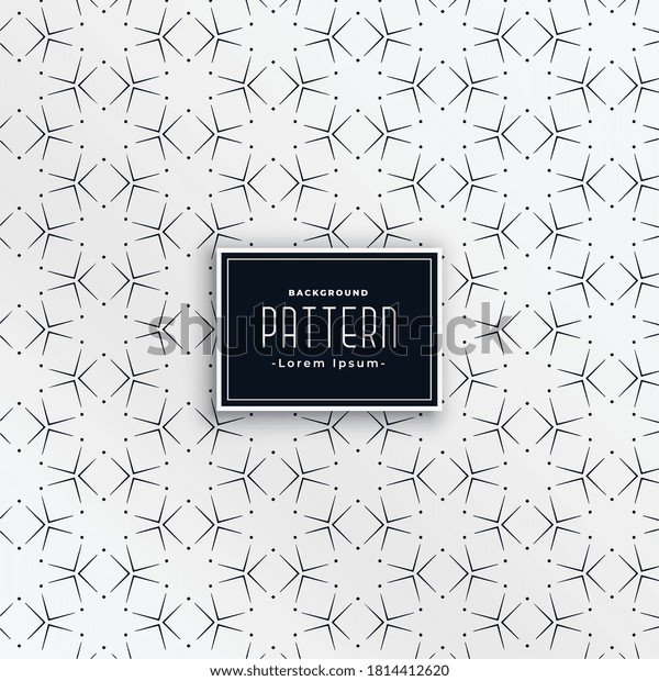 Geometric Squares Pattern Forming Stars Background Stock Vector ...
