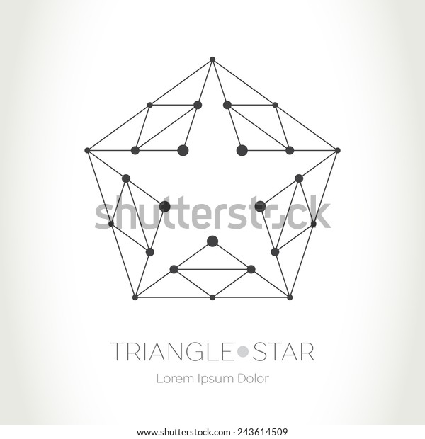 Geometric Star Logo Modern Stylish Design Stock Vector (Royalty Free ...