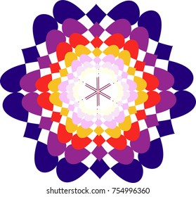 Geometric Sunburst Vector Illustration Stock Vector (Royalty Free ...
