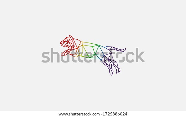 Geometric Tiger Logo Abstract Isolated Vector Stock Vector (Royalty ...