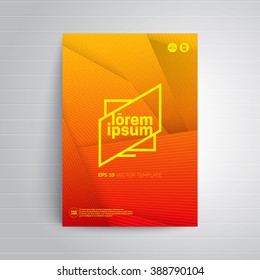 Geometric Title Sheet Design A4 Vector Stock Vector (Royalty Free ...