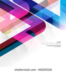 Geometric Triangle Shapes Layoutdesign Cover Background Stock Vector ...