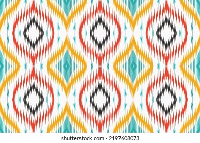 Geometric Vector Ikat Pattern Seamless Geometric Stock Vector (Royalty ...
