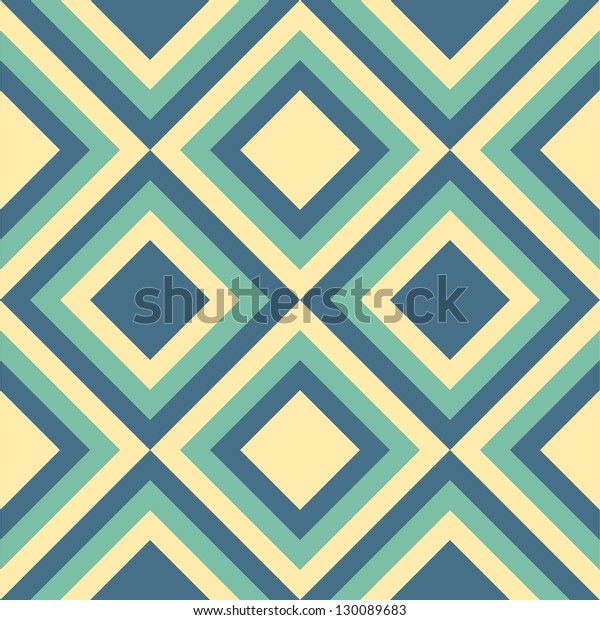 Geometrical Pattern Emerald Greengolden Colors Seamless Stock Vector ...