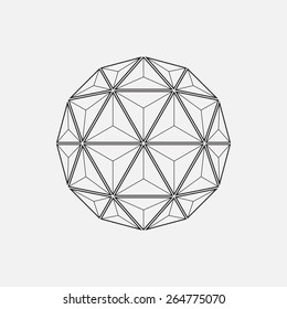 Geometrical Sphere Line Design Vector Stock Vector (Royalty Free ...