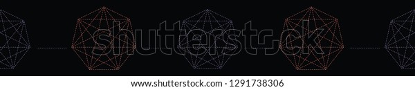 Geometrical Symbol Shape Seamless Repeating Vector Stock Vector ...