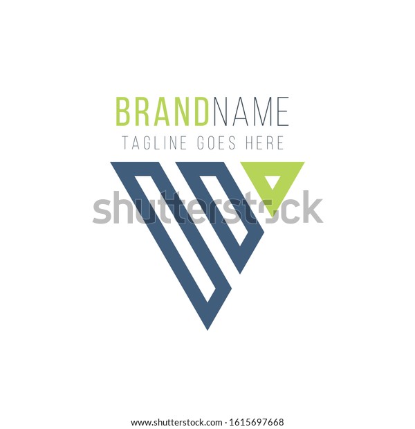 Geometrical Triangle Arrow Three Parts Logo Stock Vector (Royalty Free ...