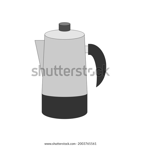 Geometrical Vector Illustration Percolator Tool Coffee Stock Vector ...