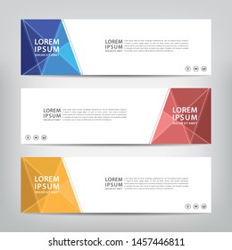 Geometry Banner Template Vector Illustration Stock Vector (Royalty Free ...