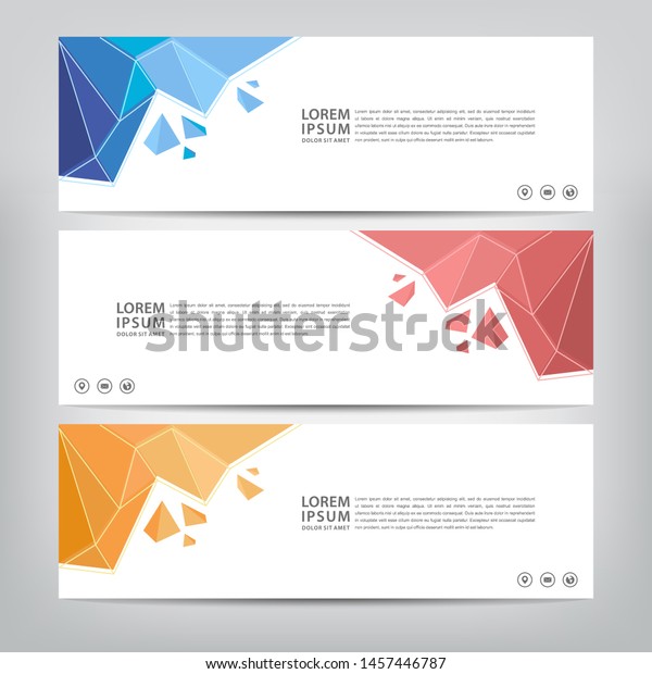 Geometry Banner Template Vector Illustration Stock Vector (Royalty Free ...
