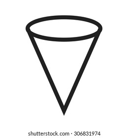 Geometry Cone Mathematics Icon Vector Image Stock Vector (Royalty Free ...