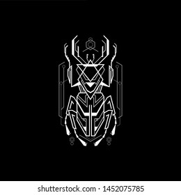 Geometry Insect Line Art Style Stock Vector (Royalty Free) 1452075785