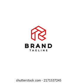 Geometry Letter R Logo Design Stock Vector (Royalty Free) 2171537245 ...