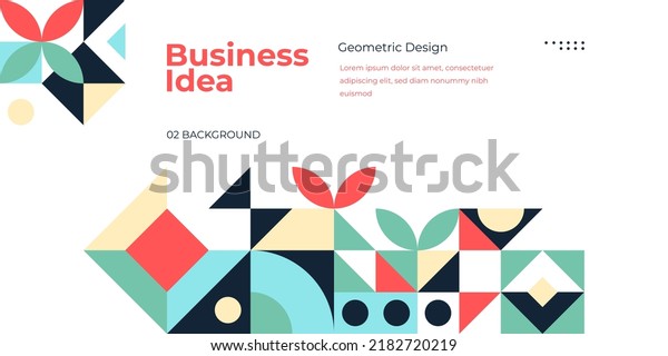 Geometry Minimalist Artwork Poster Simple Shape Stock Vector (Royalty ...