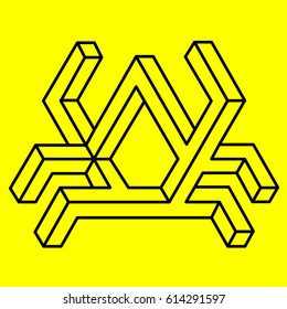 Geometry Optical Illusion Stock Vector (Royalty Free) 614291597 ...