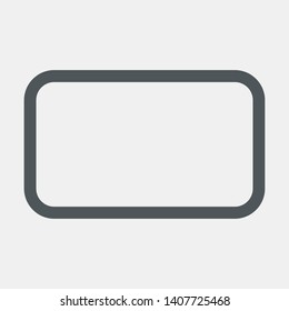 Double Rounded Rectangle Frame Template Vector: vector de stock (libre ...