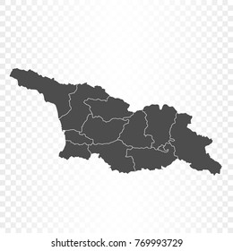 Georgia Map Isolated On Transparent Background Stock Vector (Royalty ...
