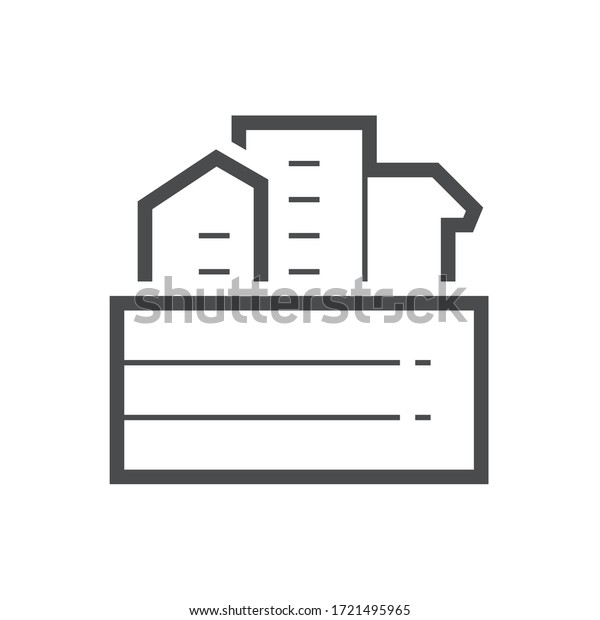 Geotechnical Engineering Building Vector Icon Design Stock Vector ...