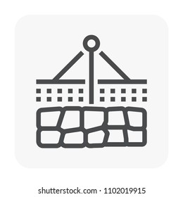 Geotechnical Engineering Soil Testing Icon Stock Vector (Royalty Free ...