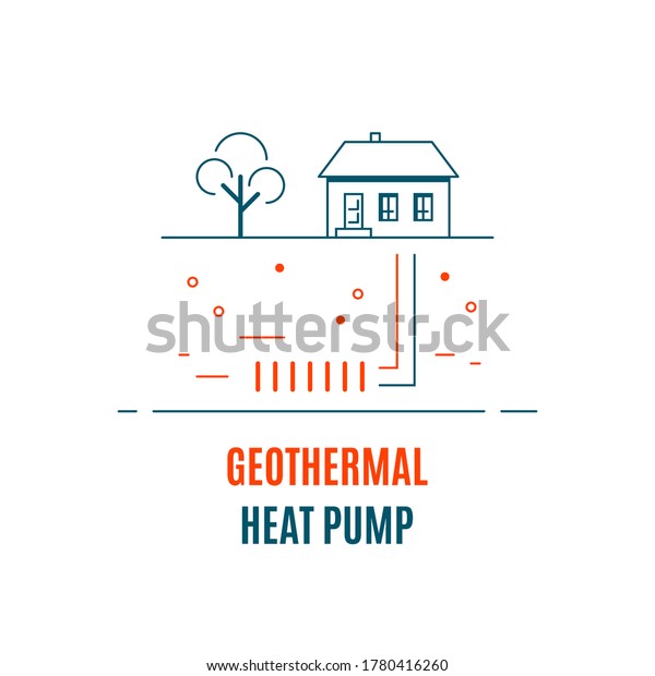 Geothermal Heat Pump Logo Icon Design Stock Vector (Royalty Free ...