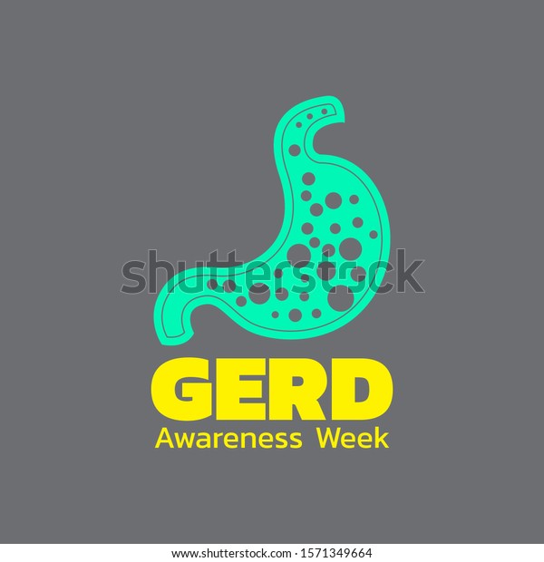 GERD Awareness Week icon logo vector