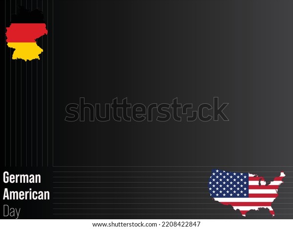 German American Map On Black Background Stock Vector (Royalty Free ...