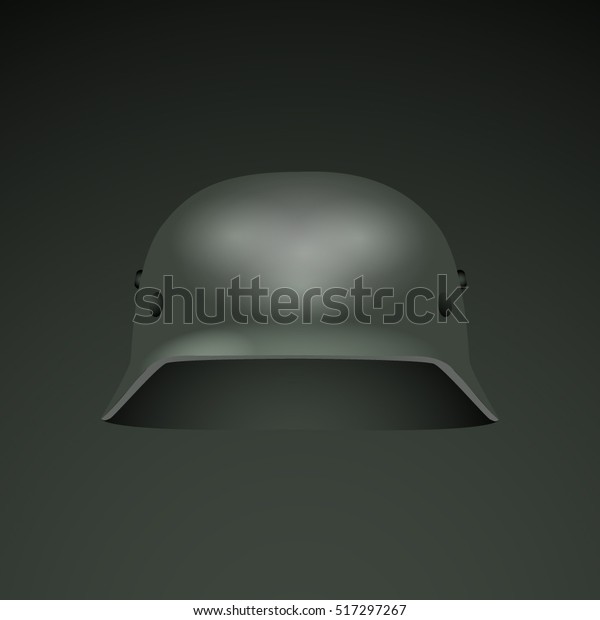 German Army Helmet Old German Helmethistorical Stock Vector (Royalty ...
