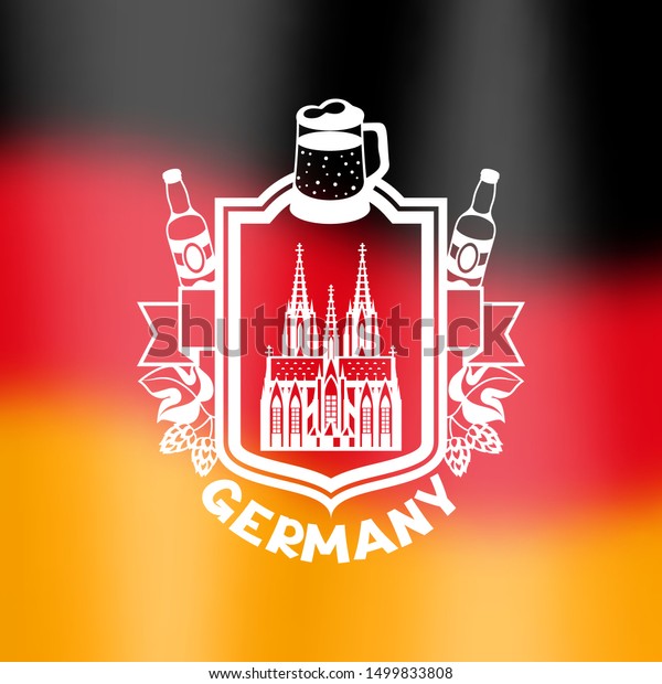 German Background Design Germany National Traditional Stock Vector ...