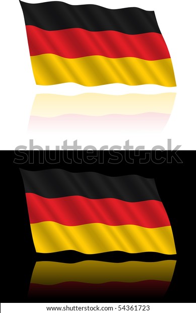 German Flag Flowing Stock Vector (Royalty Free) 54361723 | Shutterstock