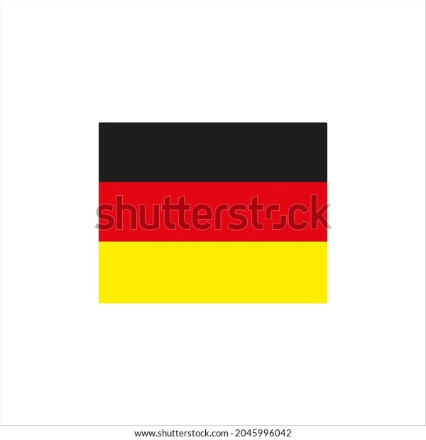German Flag Illustration On White Background Stock Vector (Royalty Free ...