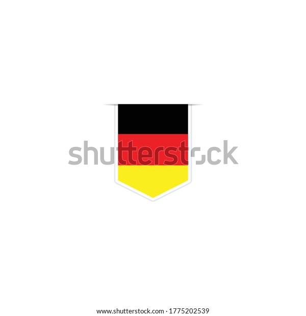 German Flag Vector National Simple Germany Stock Vector (Royalty Free ...