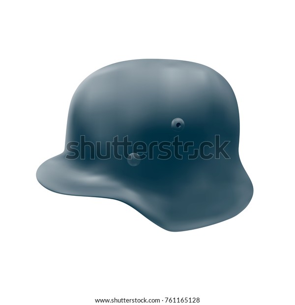 German Helmet Vector On White Background Stock Vector (Royalty Free ...