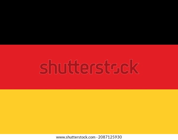 German National Flag State Flag Germany Stock Vector (Royalty Free ...