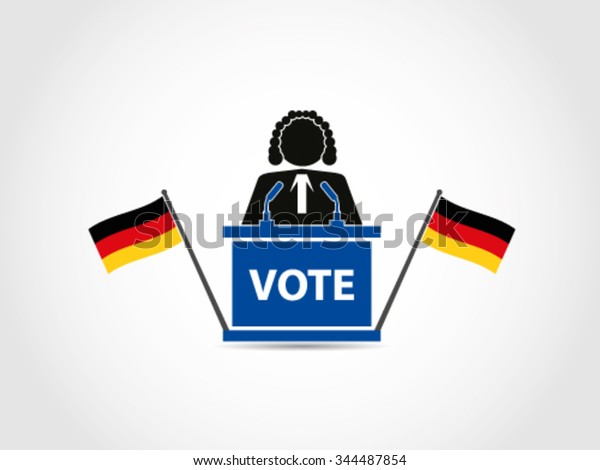 German Podium Judge Stock Vector (Royalty Free) 344487854 | Shutterstock