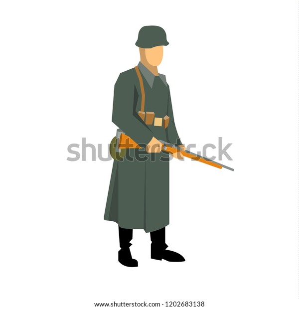 German Soldier During Second World War Stock Vector (Royalty Free ...