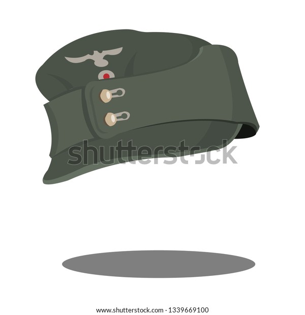 German Soldiers Cap World War Ii: vector de stock (libre de regalías ...