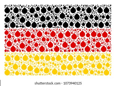 German State Flag Collage Composed Bomb Stock Vector (Royalty Free ...
