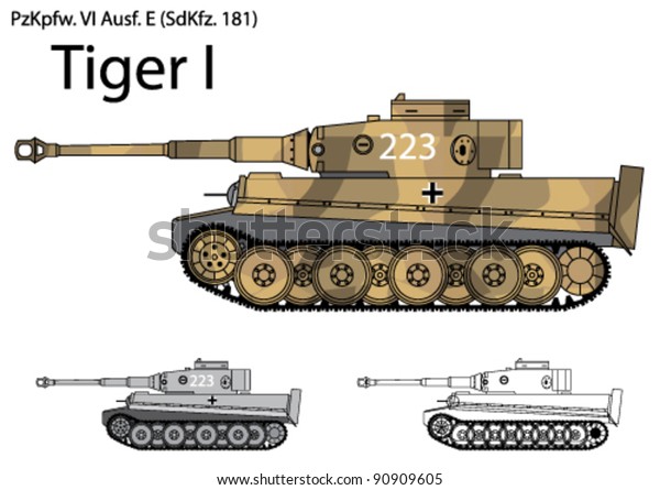 German Tiger I tank from the Second World War