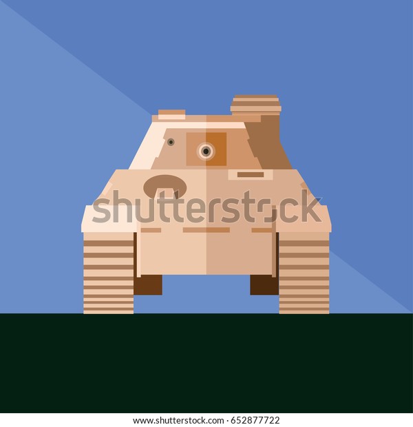 German World War 2 Tank Vector Stock Vector (Royalty Free) 652877722 ...