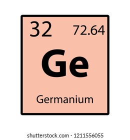 Germanium Periodic Table Element Color Icon Stock Vector (Royalty Free ...