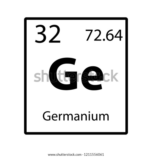 Germanium Periodic Table Element Icon On Stock Vector (Royalty Free ...