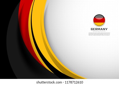 Germany Color Flag Concept Background Independence Stock Vector ...