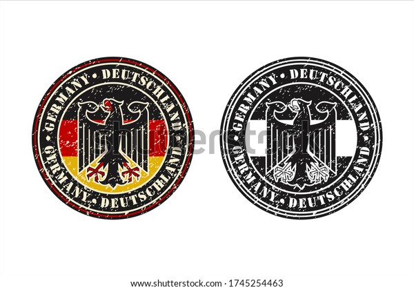 Germany Deutschland Vector Design Logo Stock Vector (Royalty Free ...