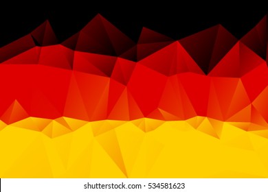 Germany Flag Low Poly Style Stock Vector (Royalty Free) 534581623 ...