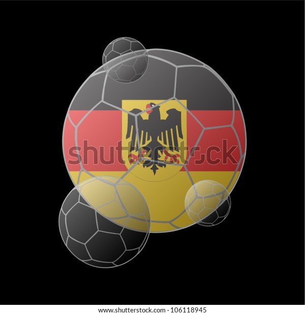 Germany Flag Soccer Ball Stock Vector (Royalty Free) 106118945 ...