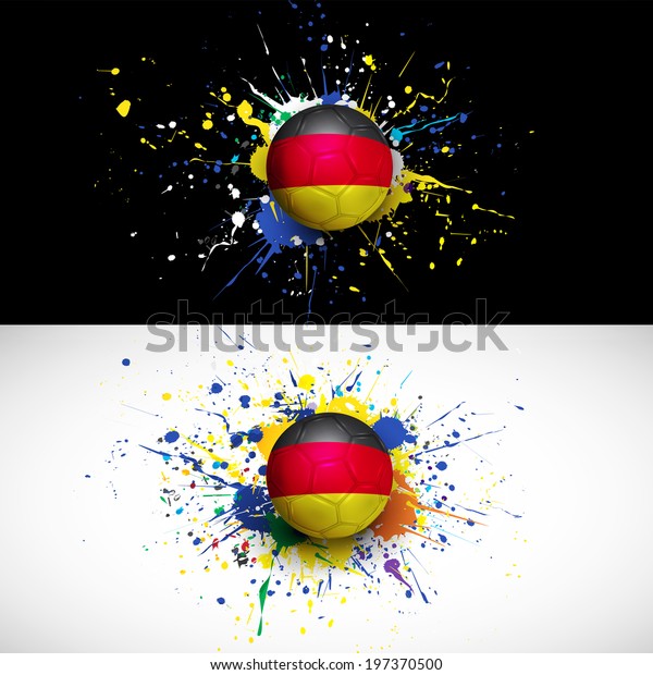 Germany Flag Soccer Ball Dash On Stock Vector (Royalty Free) 197370500 ...